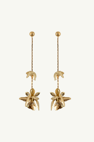 Floral Abstract Strand Earrings | Studio Bride