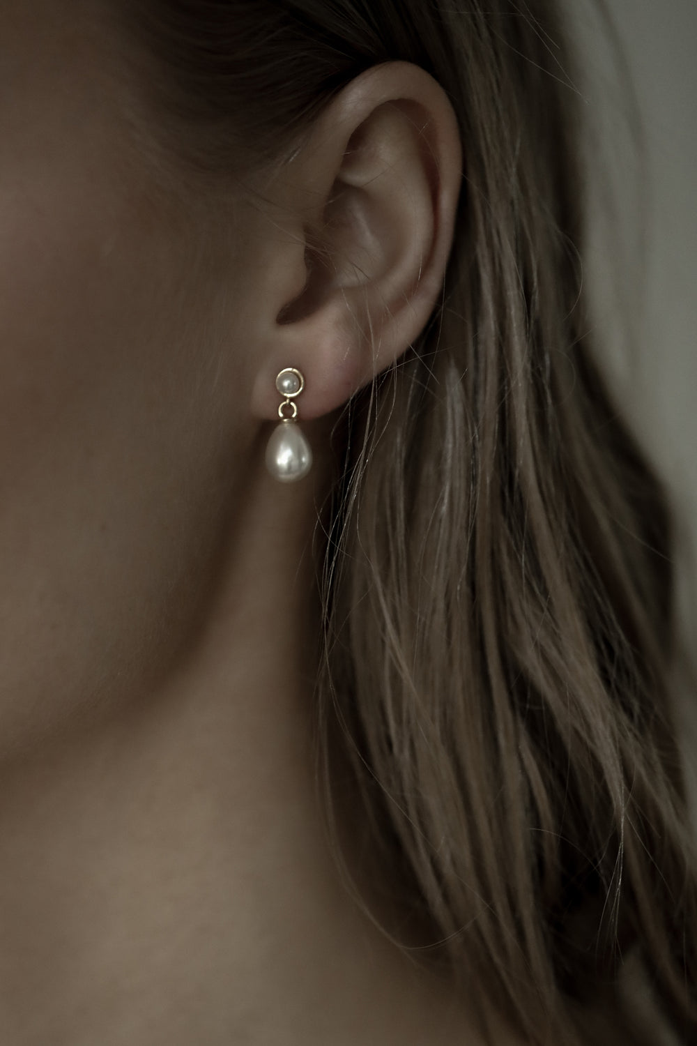 Pearl Micro Drop Earrings